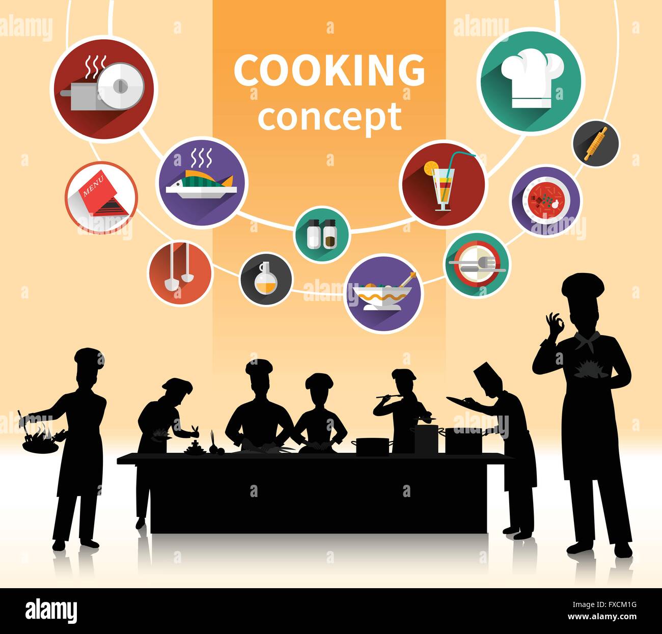 Cooking utensils ingredients isolated Stock Vector Images - Alamy