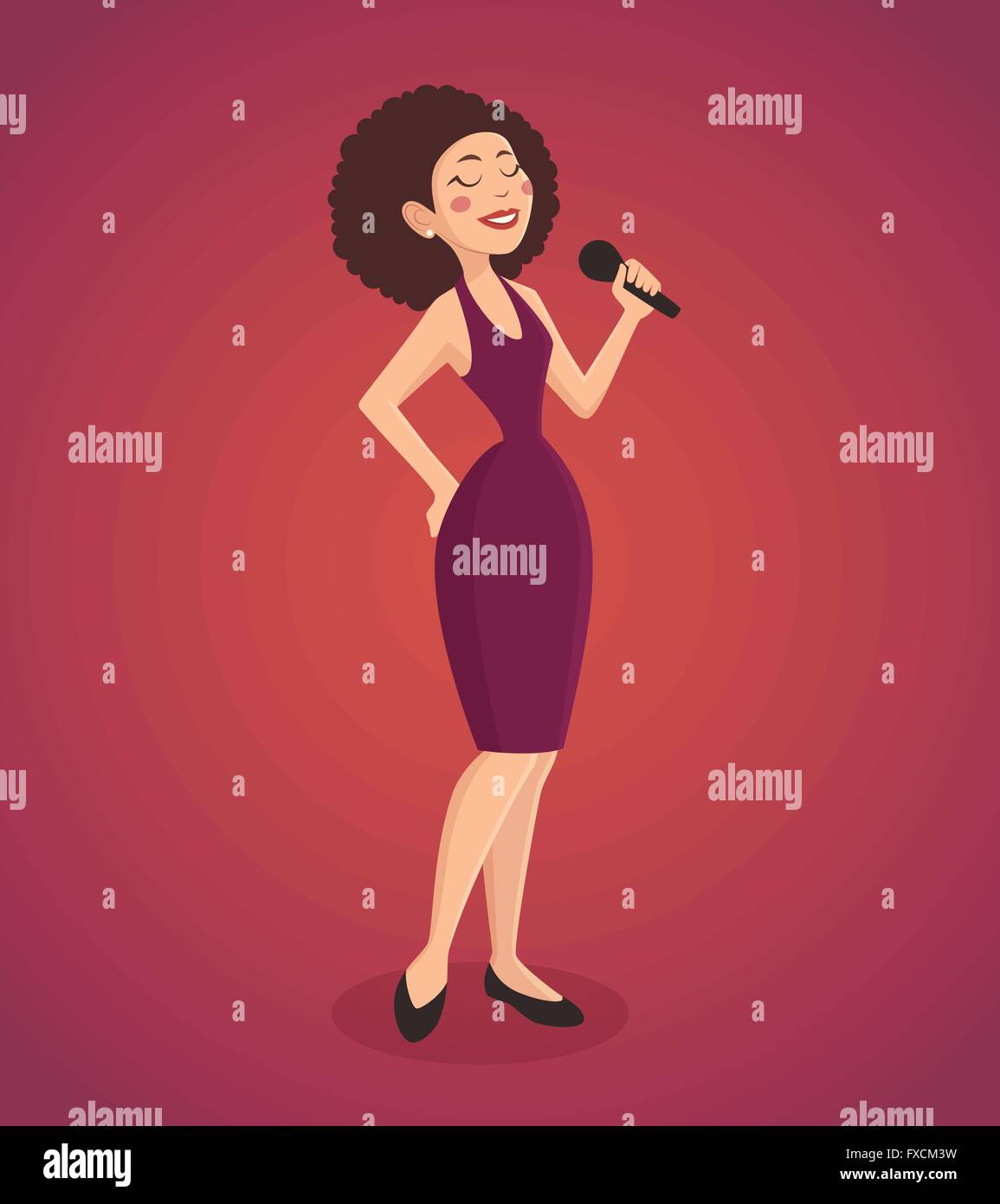 Vocal soloist Stock Vector Images - Alamy