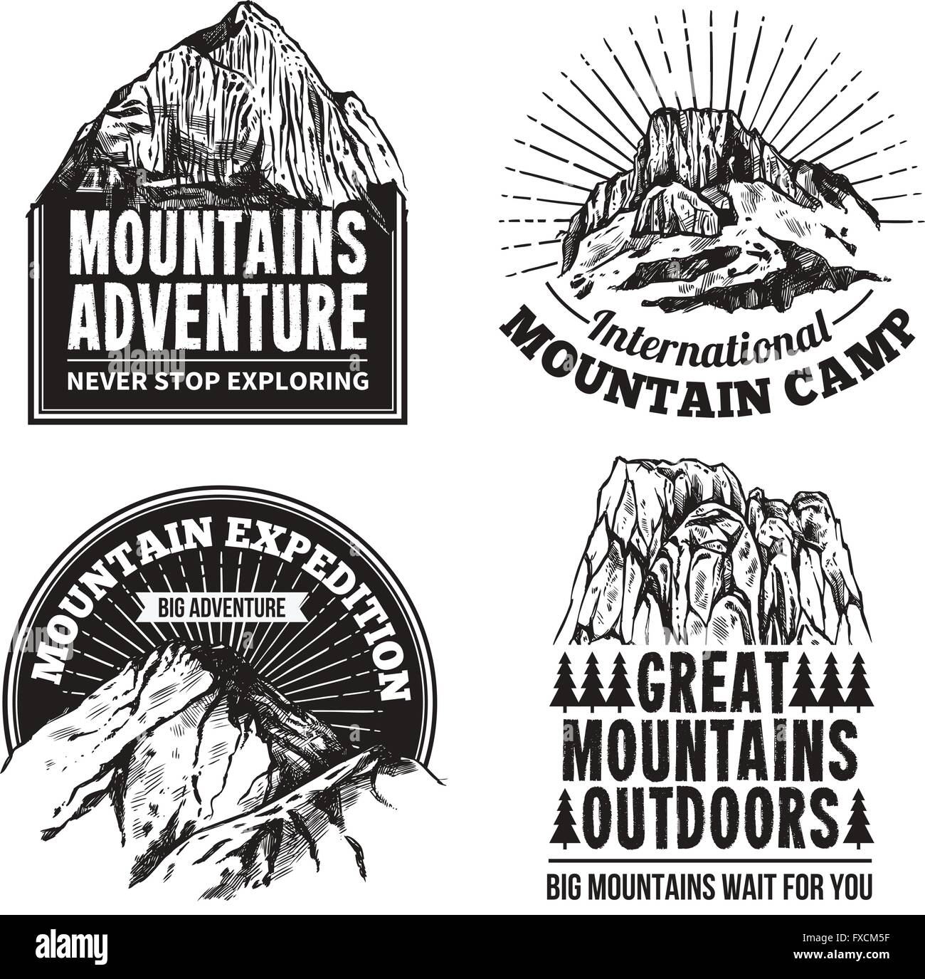 Tourism emblems labels set Stock Vector Image & Art - Alamy