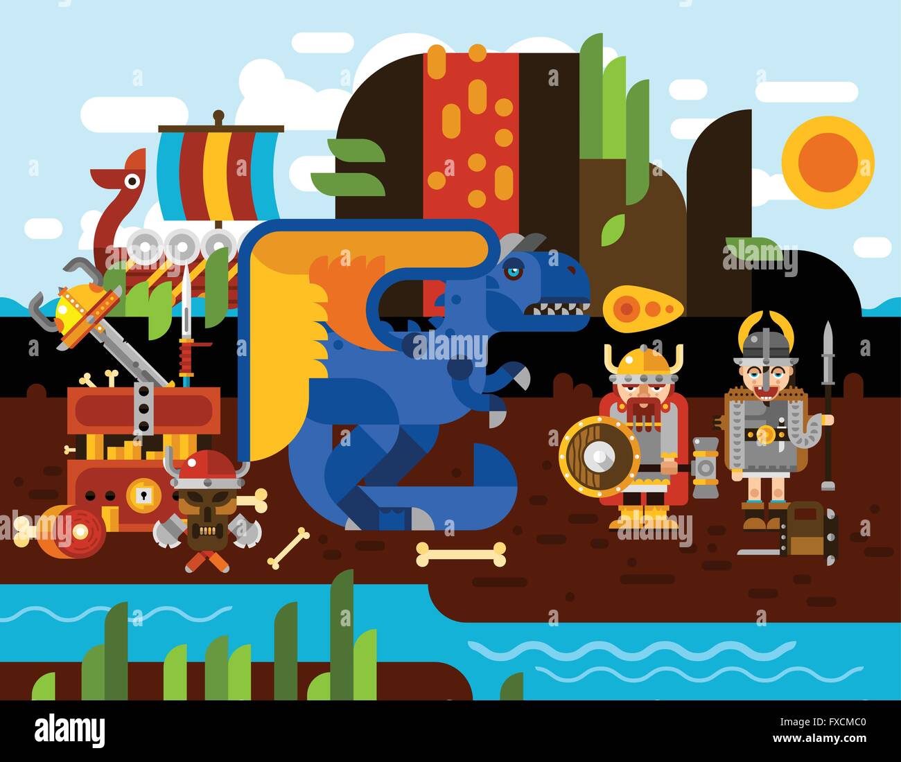 Exploration travels Stock Vector Images - Alamy