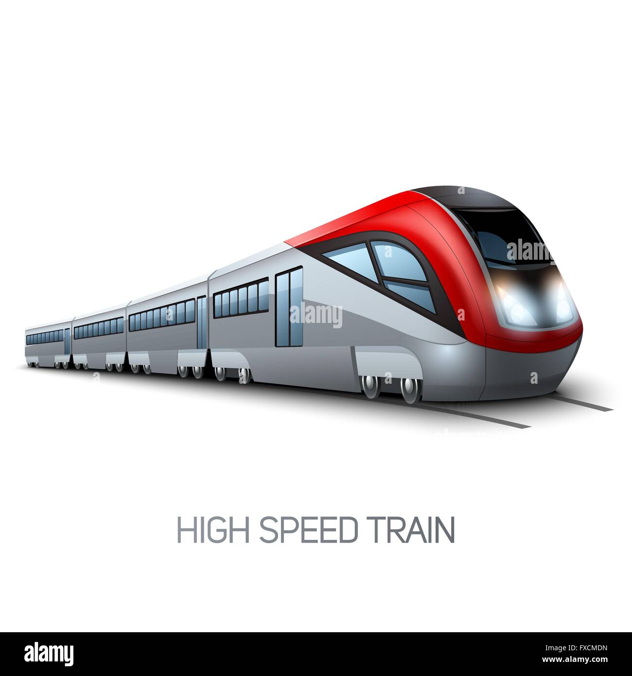 High Speed Modern Train Stock Vector Image & Art - Alamy