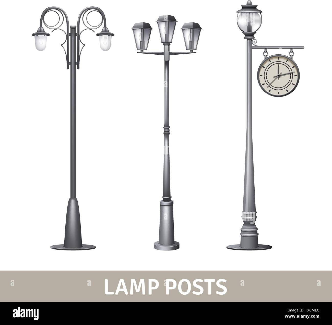Victorian lamppost Stock Vector Images - Alamy