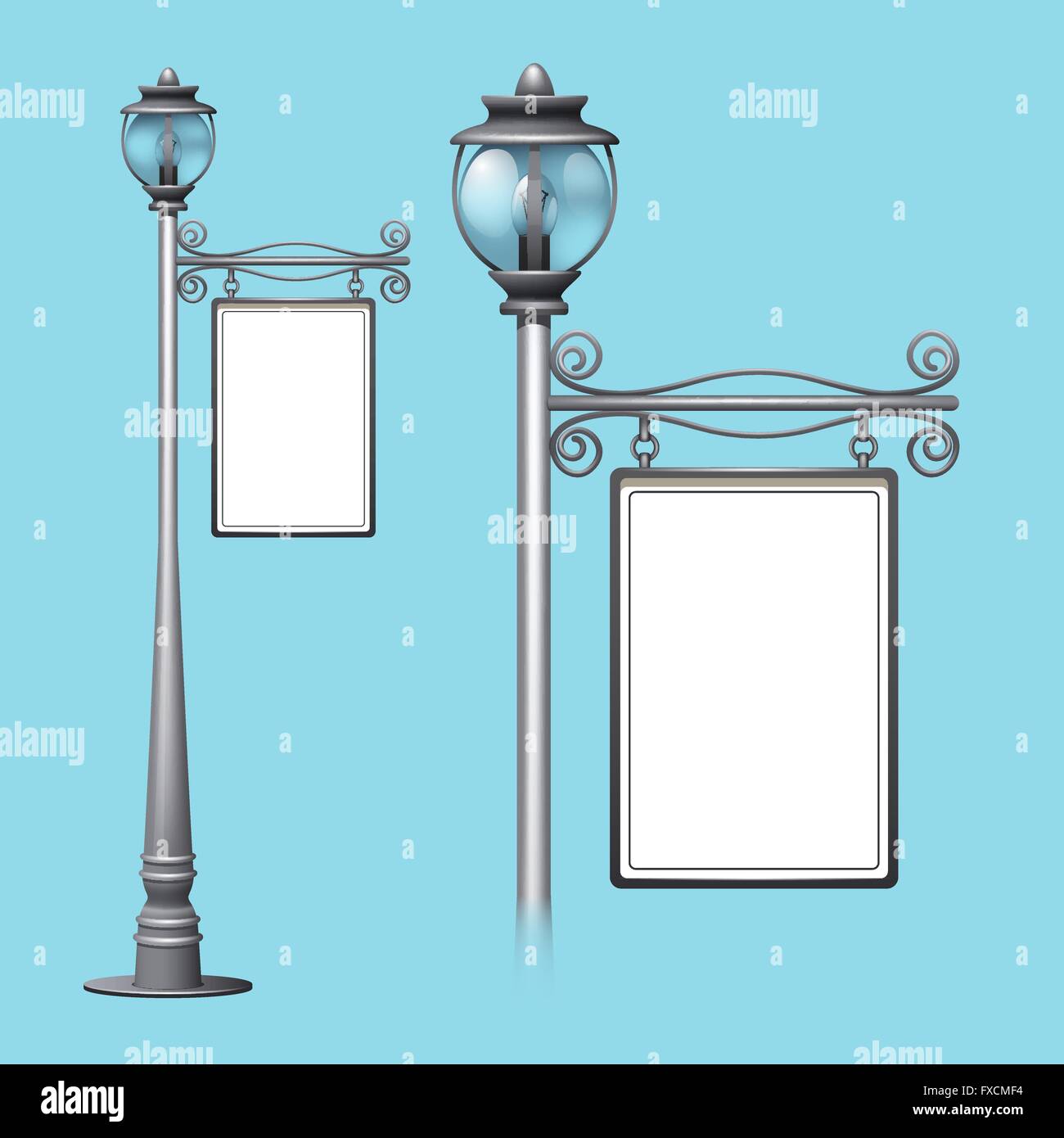 Victorian lamppost Stock Vector Images - Alamy