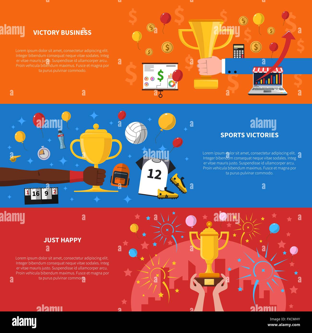 Awards Banners Set Stock Vector Image & Art - Alamy