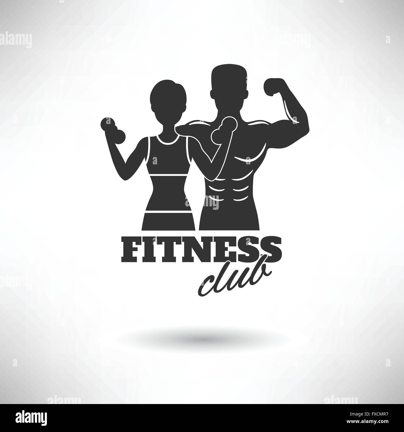 Fitness black woman heart Stock Vector Images - Alamy