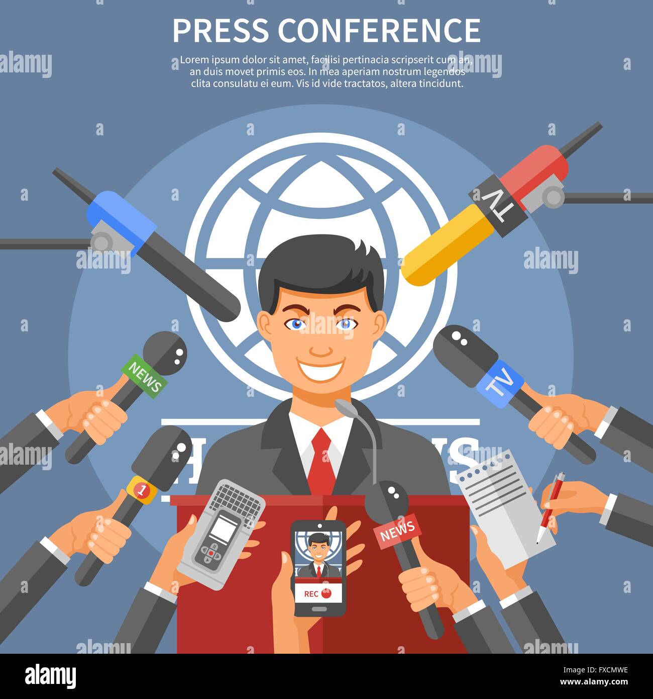 Press photo Stock Vector Images - Alamy