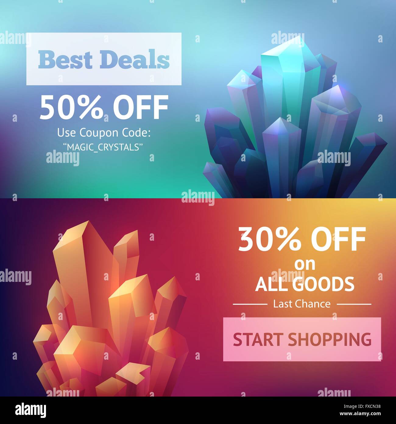 Crystal cave Stock Vector Images - Alamy