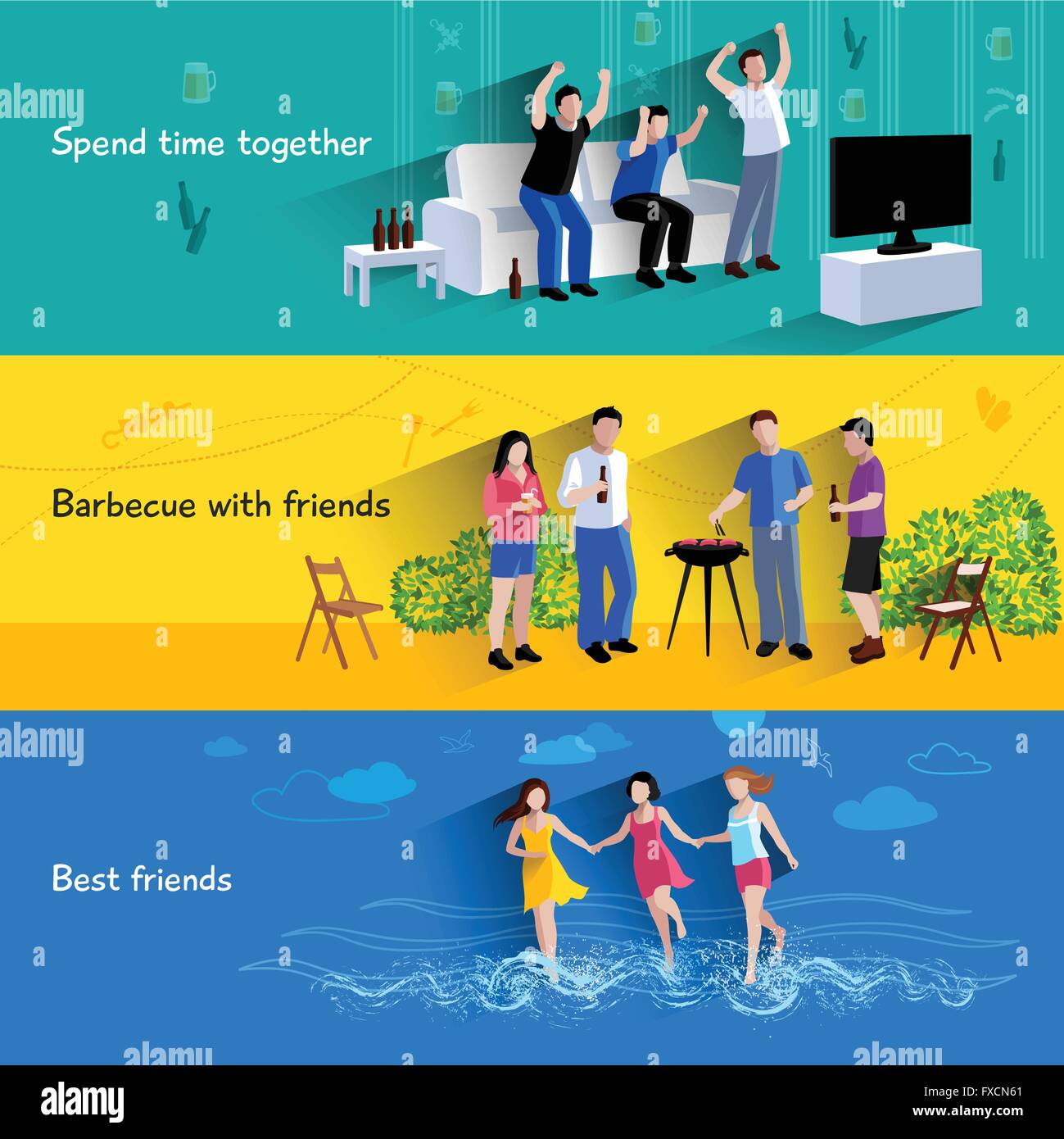 Friends tv set Stock Vector Images - Alamy