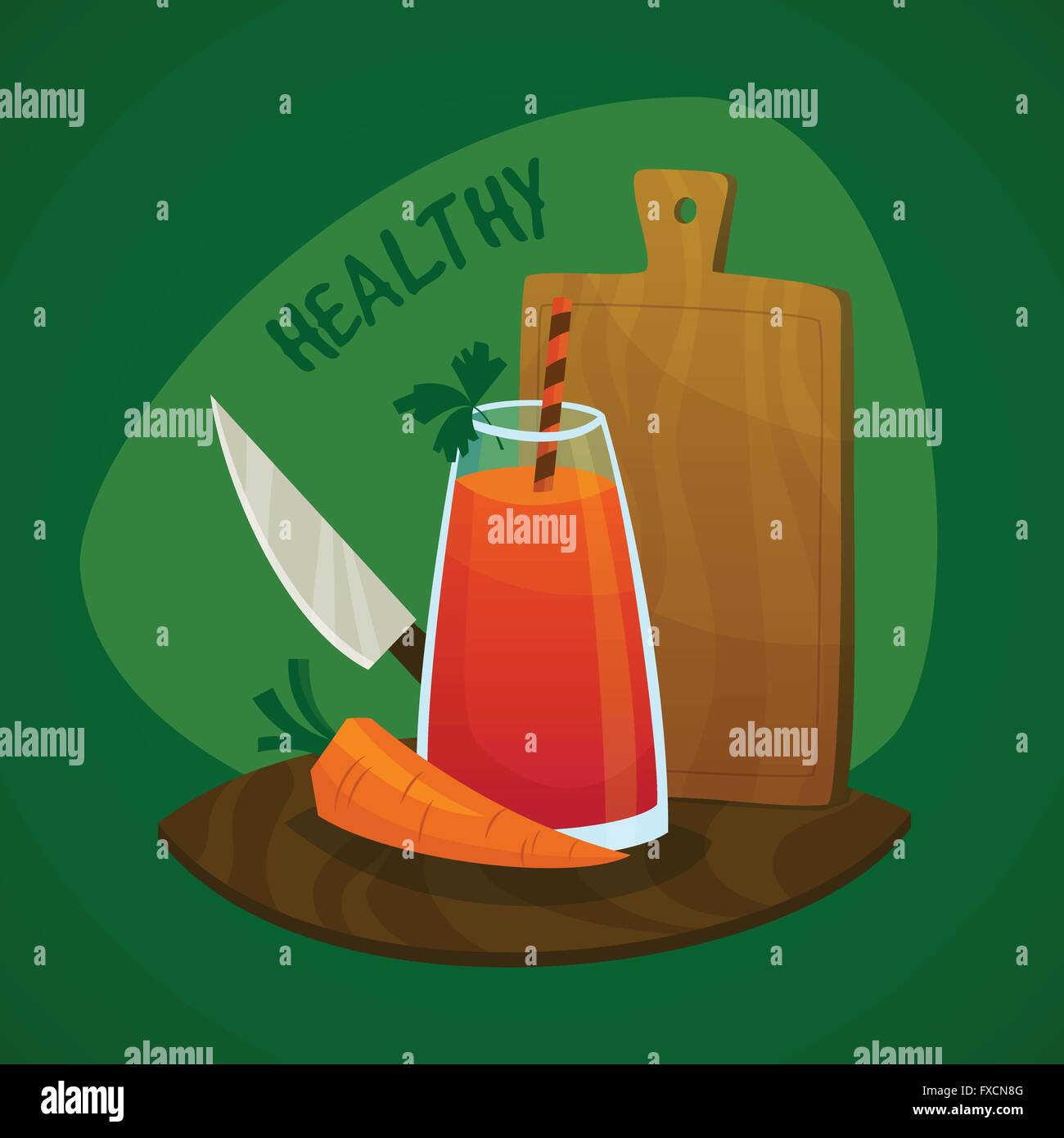 Orange juice straws Stock Vector Images - Alamy