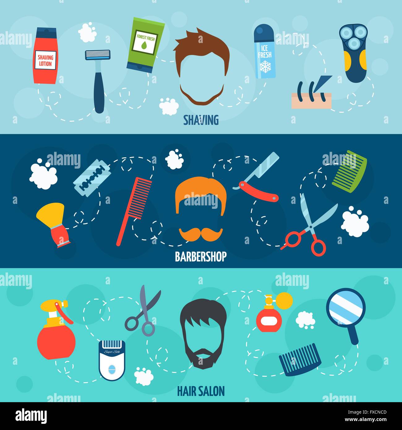 Shave concept Stock Vector Images - Alamy