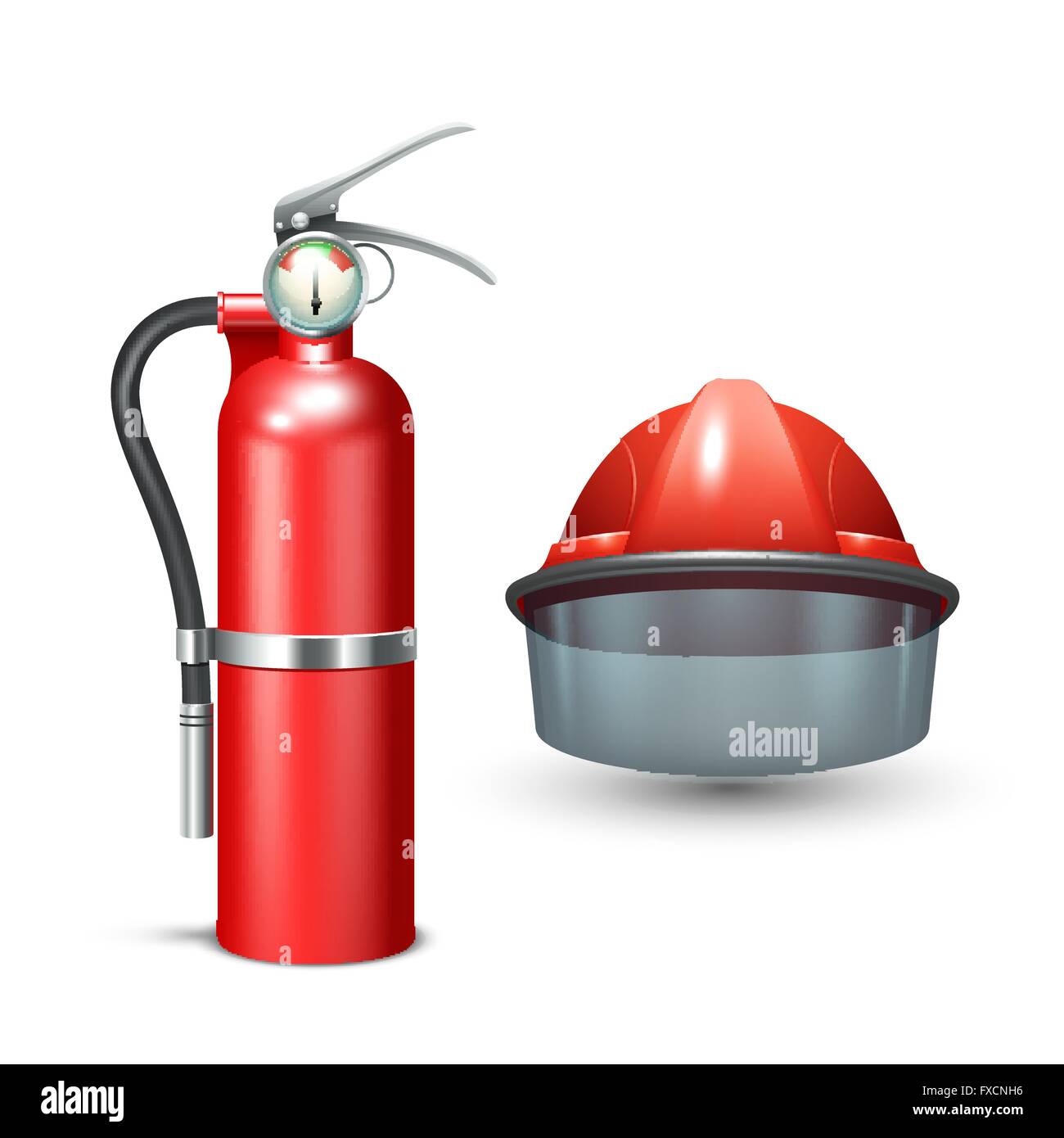 Firefighter fireman emergency safety Stock Vector Images - Alamy