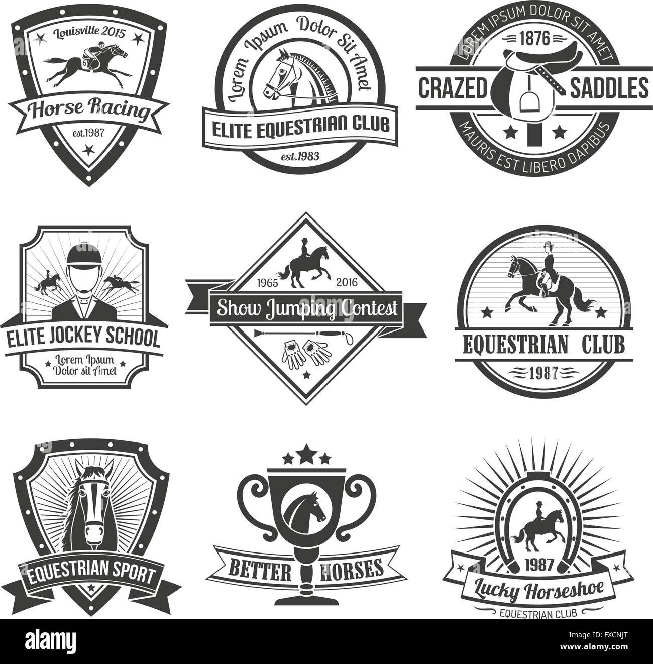 Equestrian boots isolated Stock Vector Images - Alamy