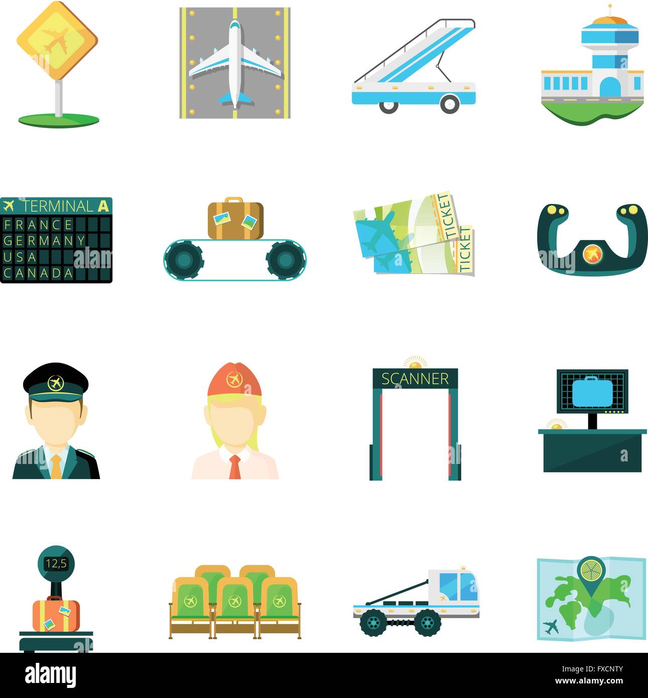 Boarding Gates Stock Vector Images - Alamy