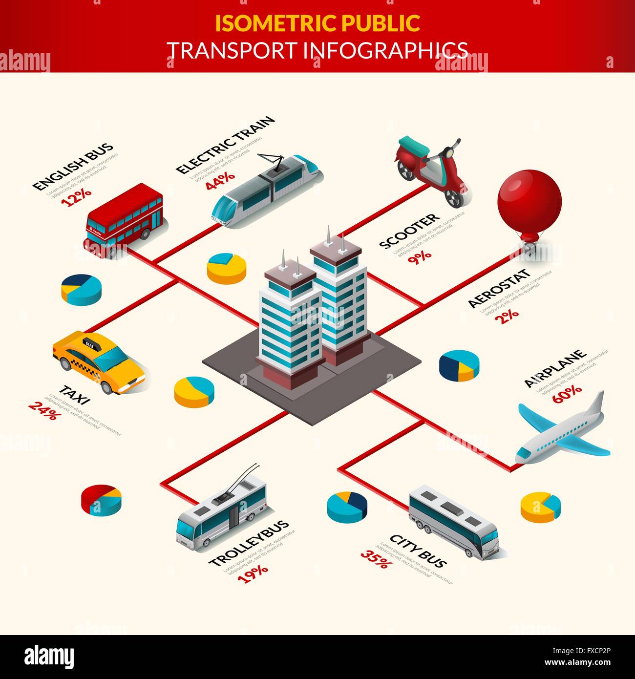 Public Transport Infographics Set Stock Vector Image & Art - Alamy