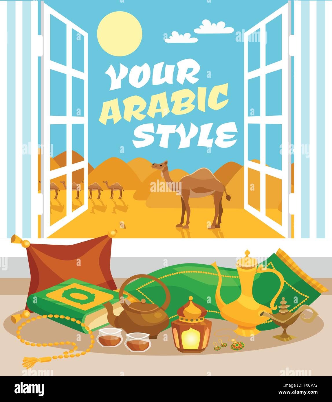 Arabic Culture Poster Stock Vector Image & Art - Alamy