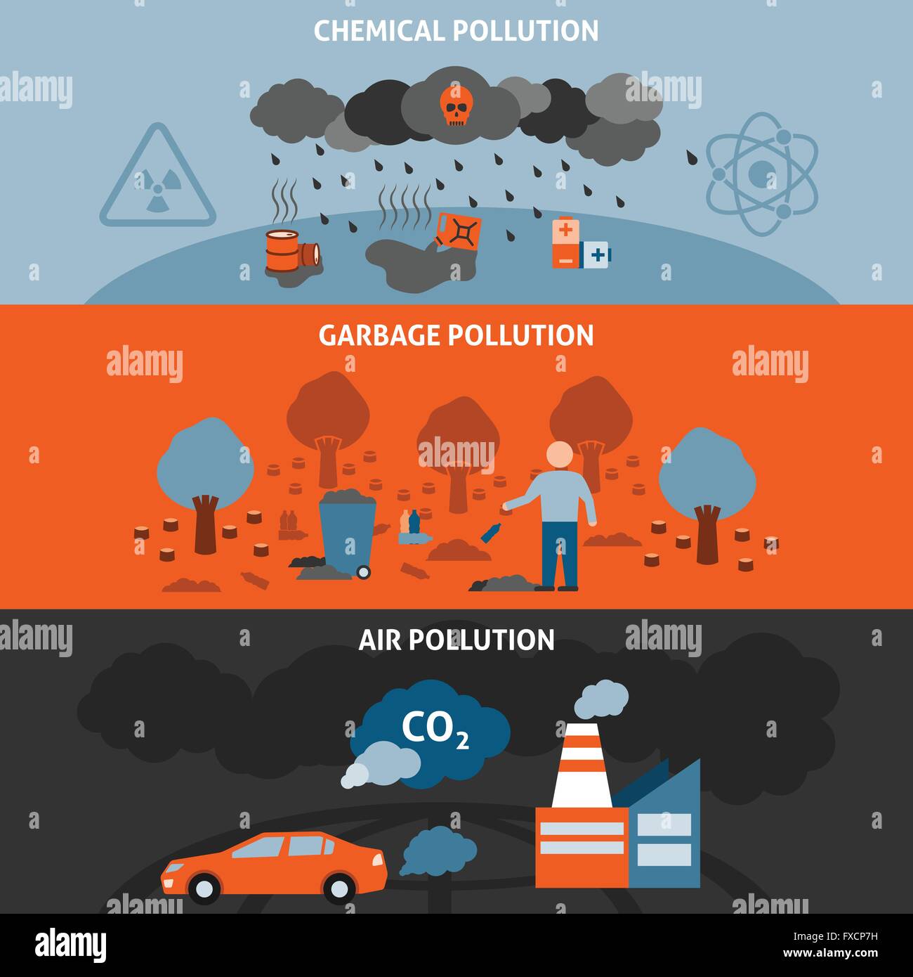 Trees carbon dioxide Stock Vector Images - Alamy