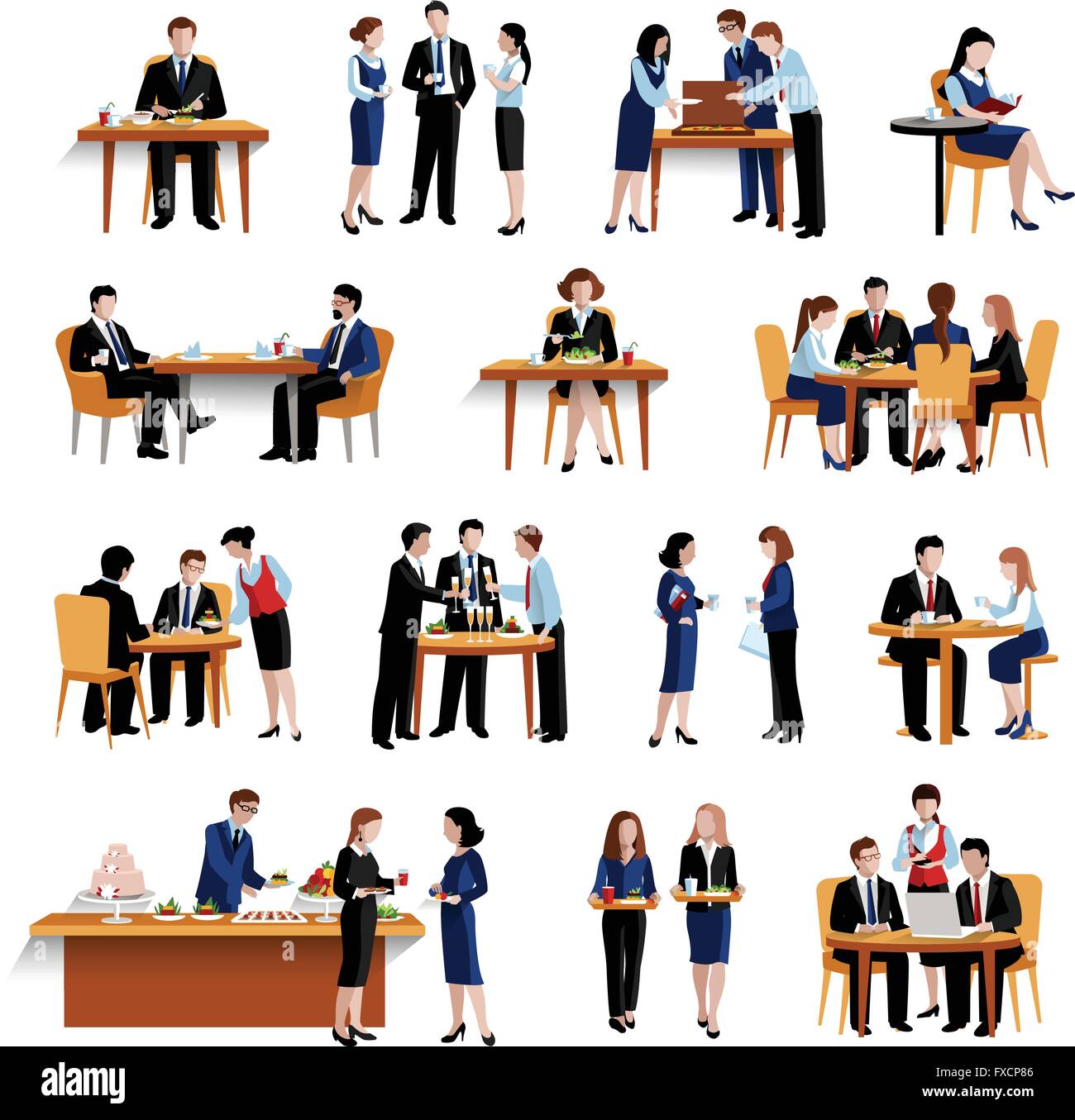 Personnel lunch Cut Out Stock Images & Pictures - Alamy