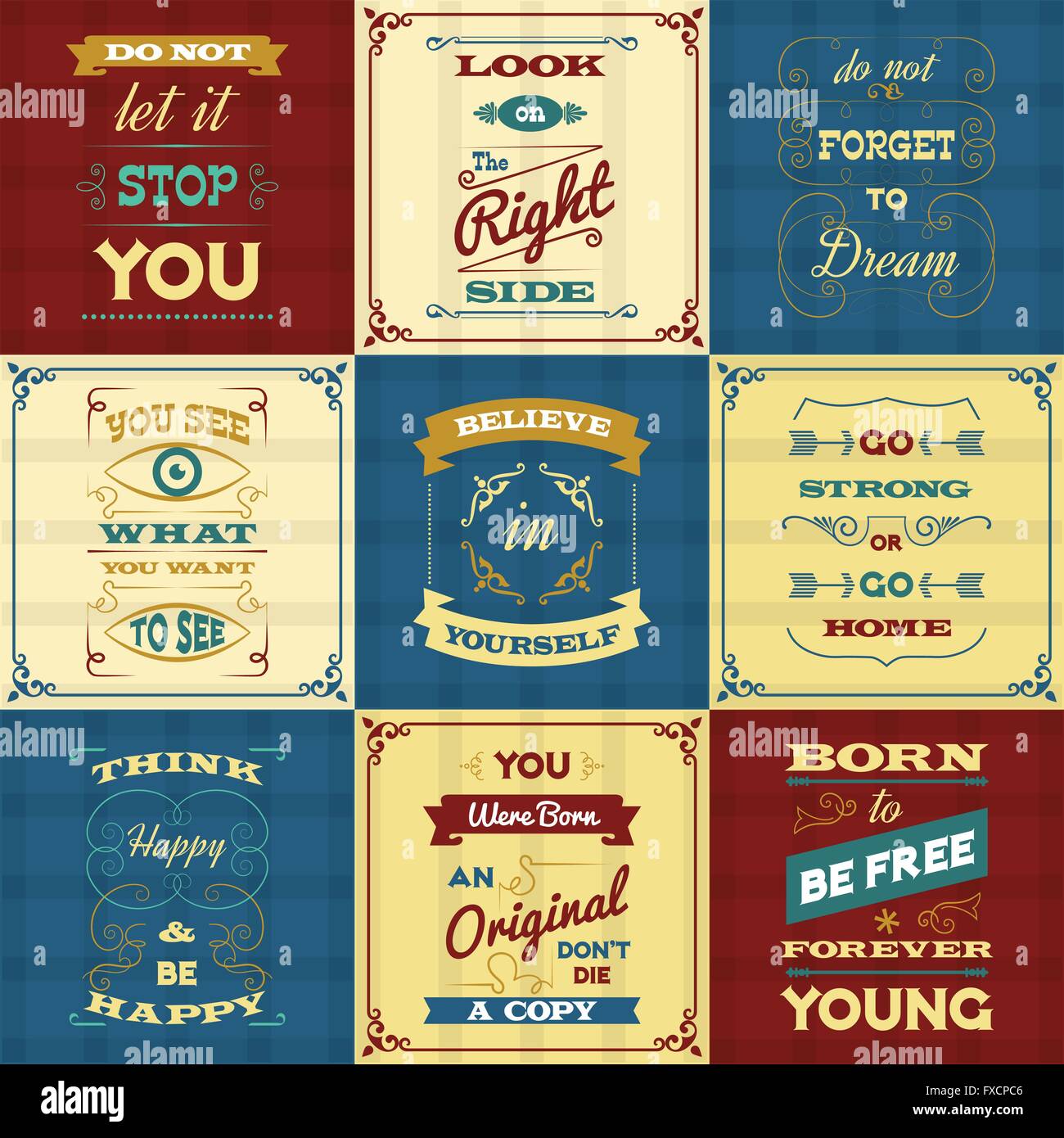 Slogan Typography Posters Stock Vector Image & Art - Alamy