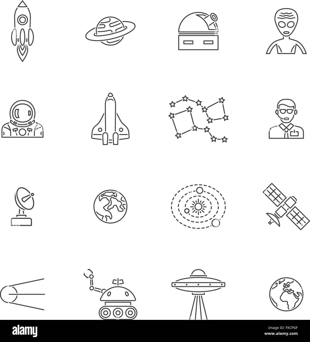 Space Icon Outline Stock Vector Image & Art - Alamy