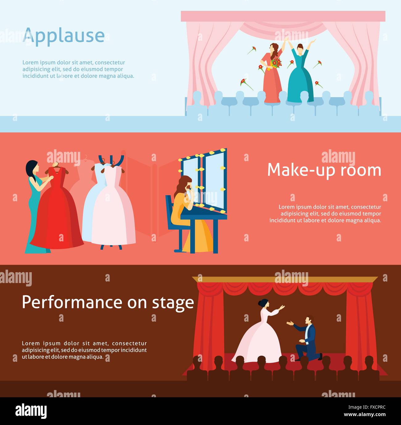 Musical theater audience Stock Vector Images - Alamy