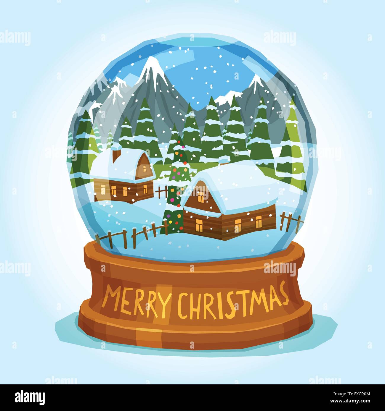 Graphic christmas card ice Stock Vector Images - Alamy