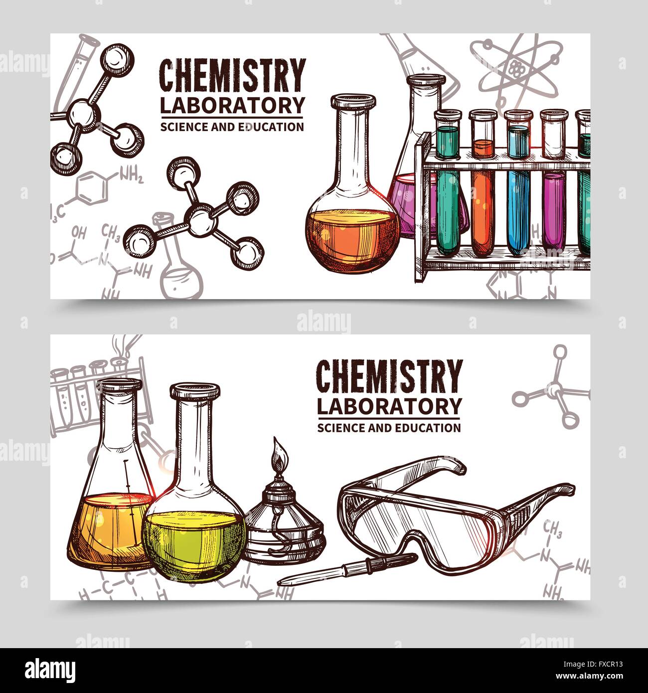 Chemistry lab burner goggles Stock Vector Images - Alamy