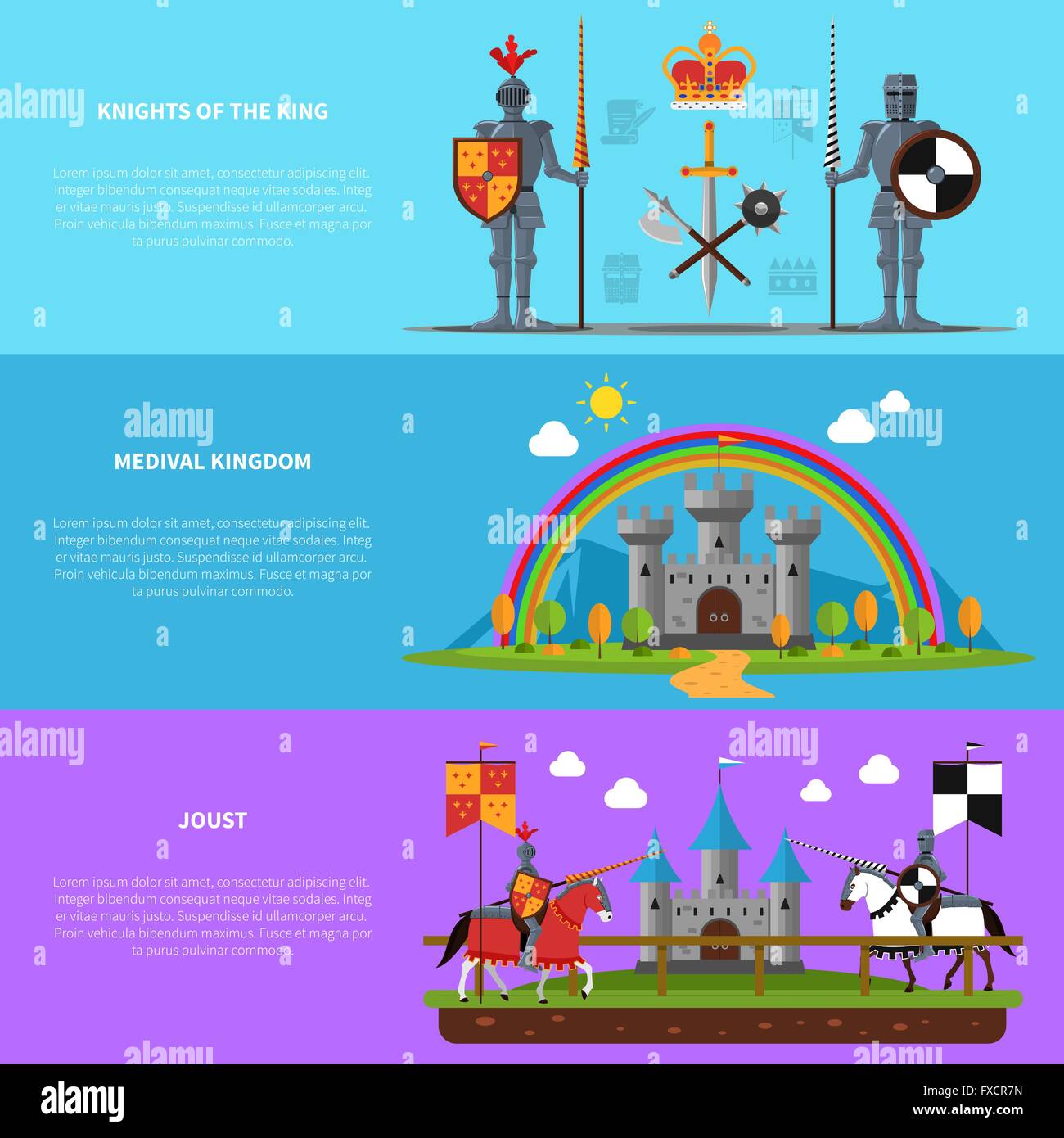 Medieval jousting lance Stock Vector Images - Alamy