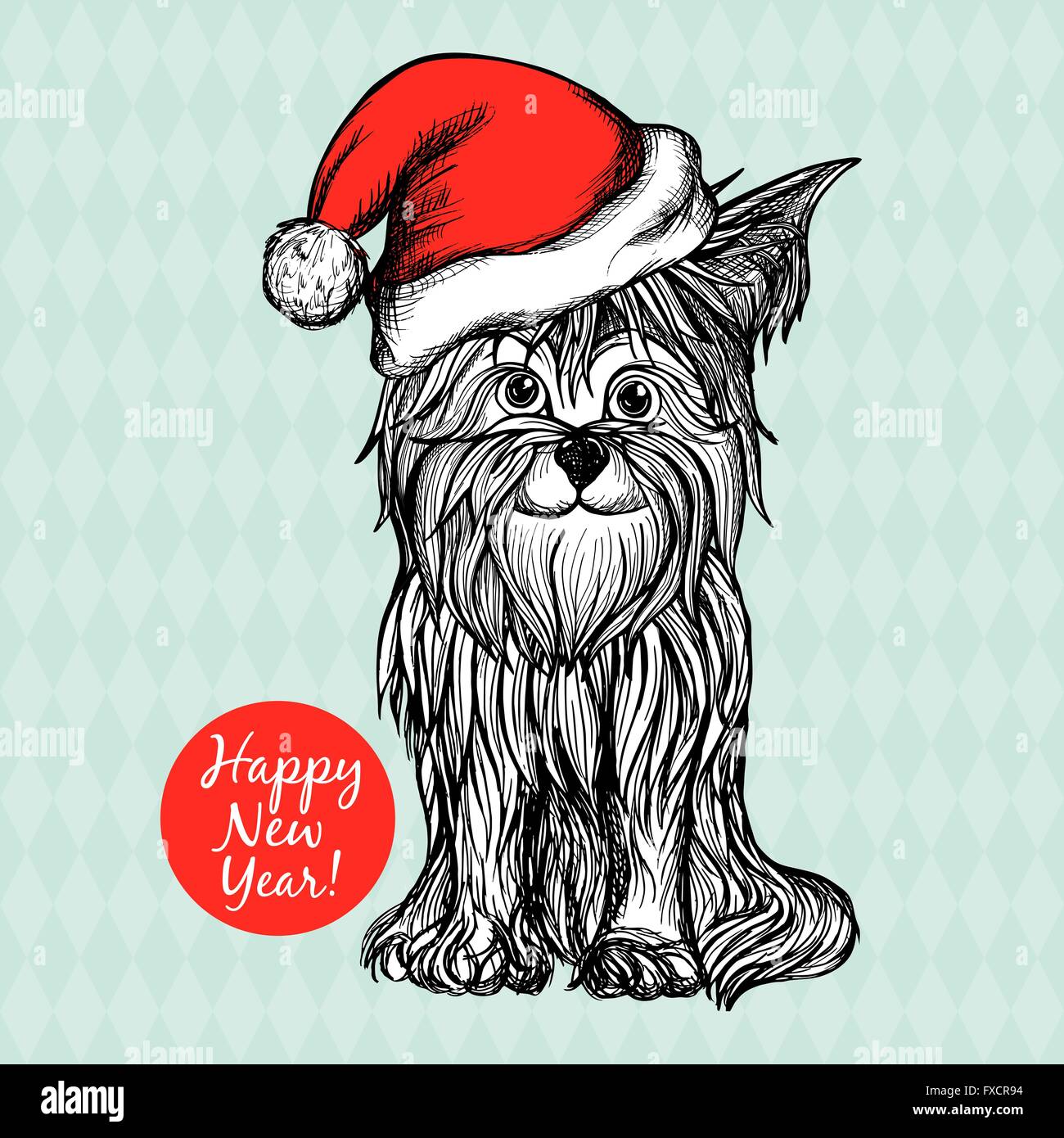 Portrait cute dog new Stock Vector Images - Alamy