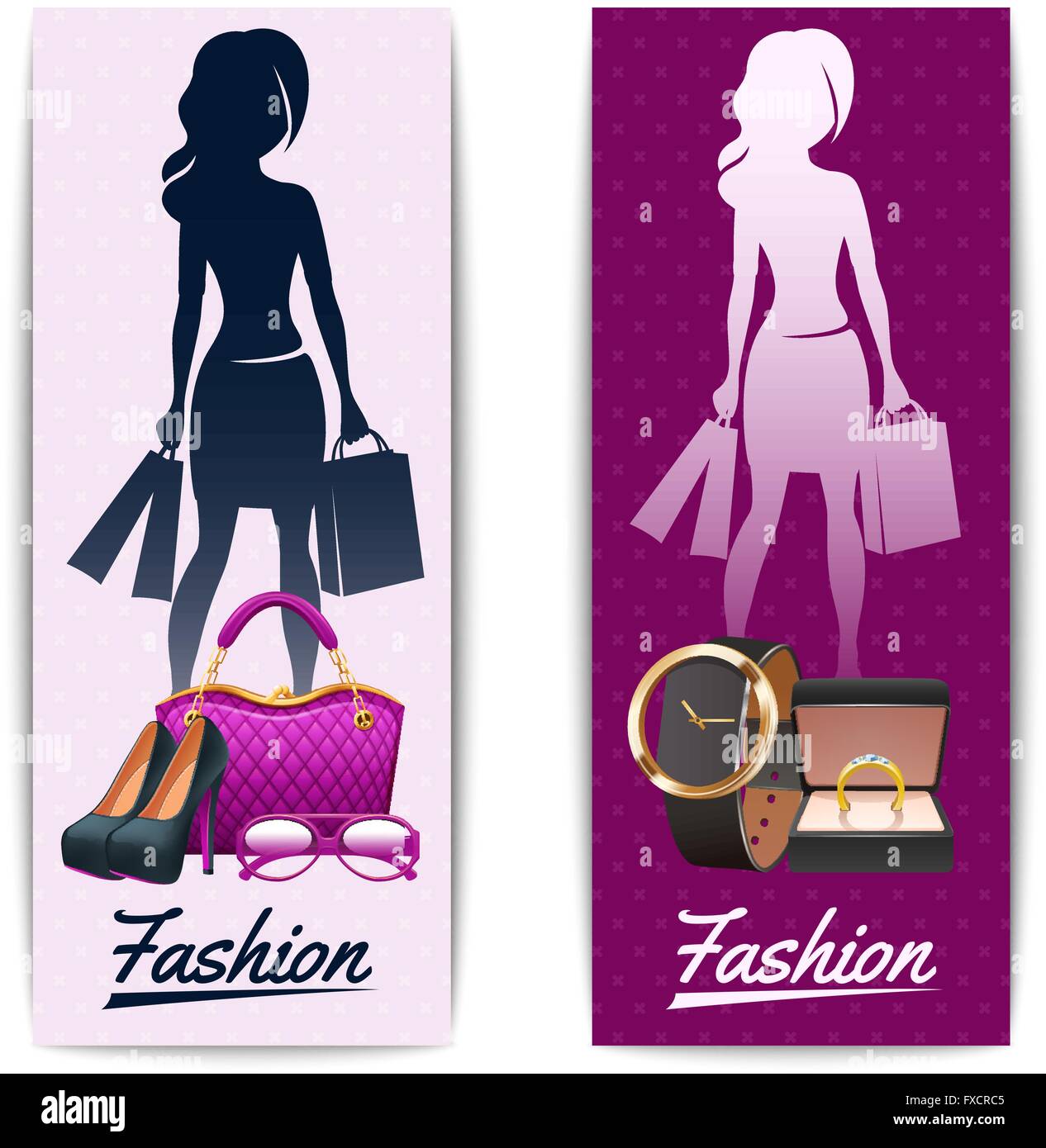 Women shopping vertical banners Stock Vector Image & Art - Alamy