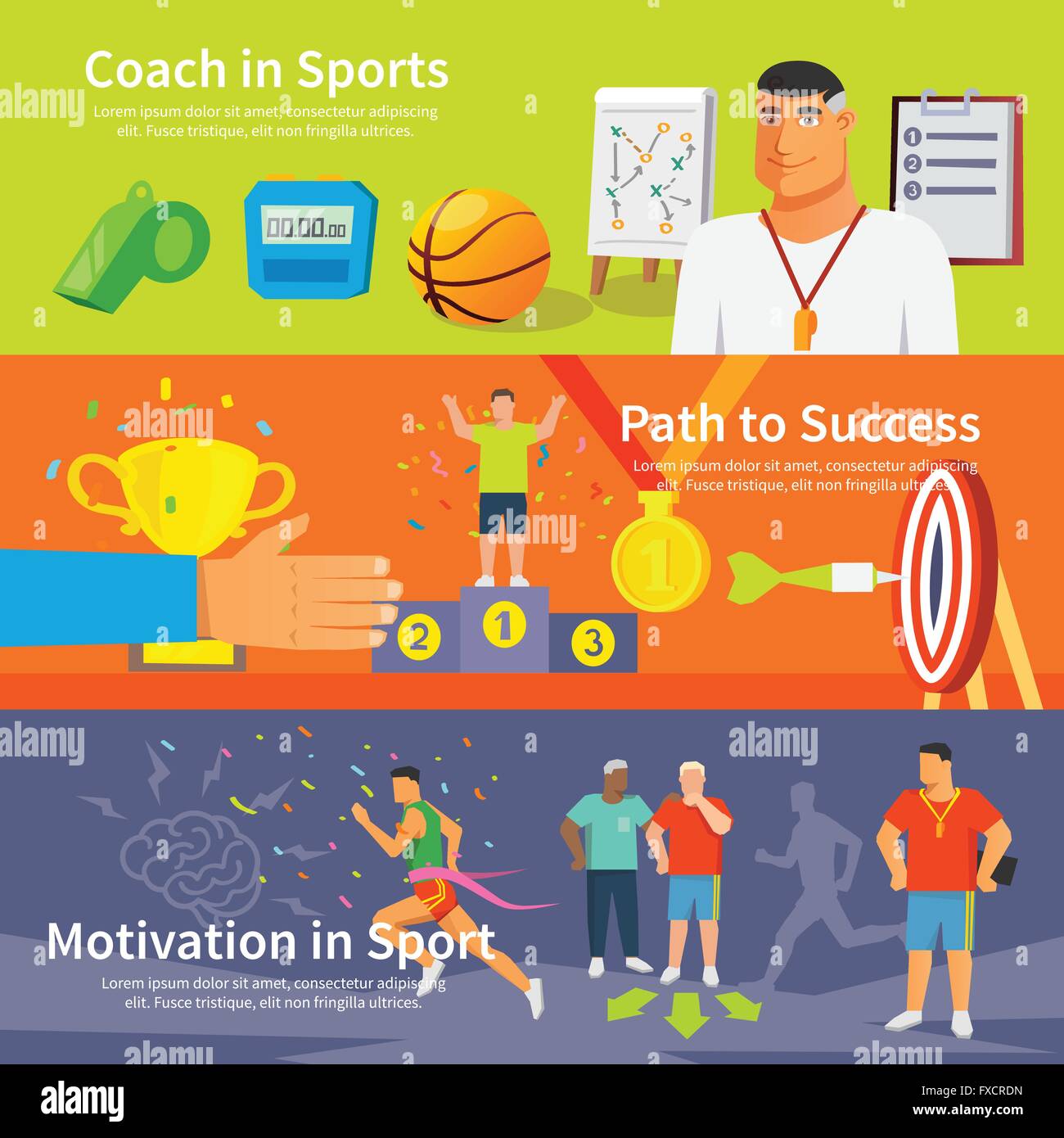 Football coaching horizontal Stock Vector Images - Alamy