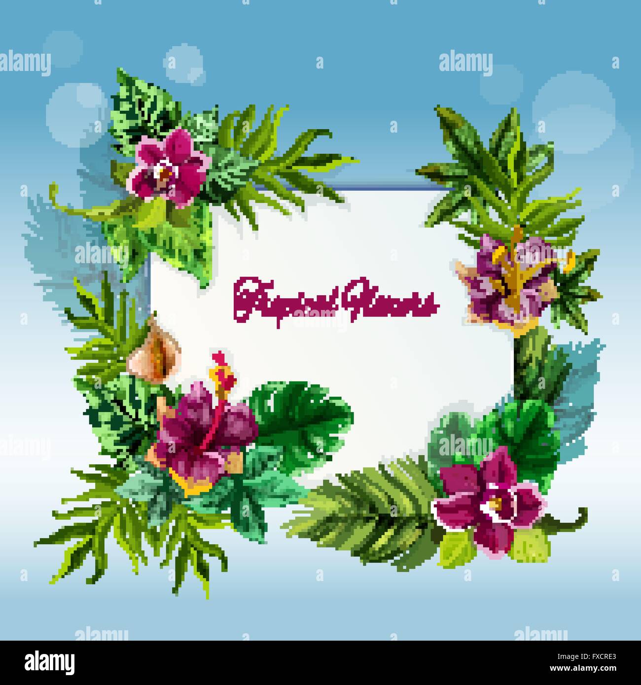 Flowers plants title Stock Vector Images - Alamy