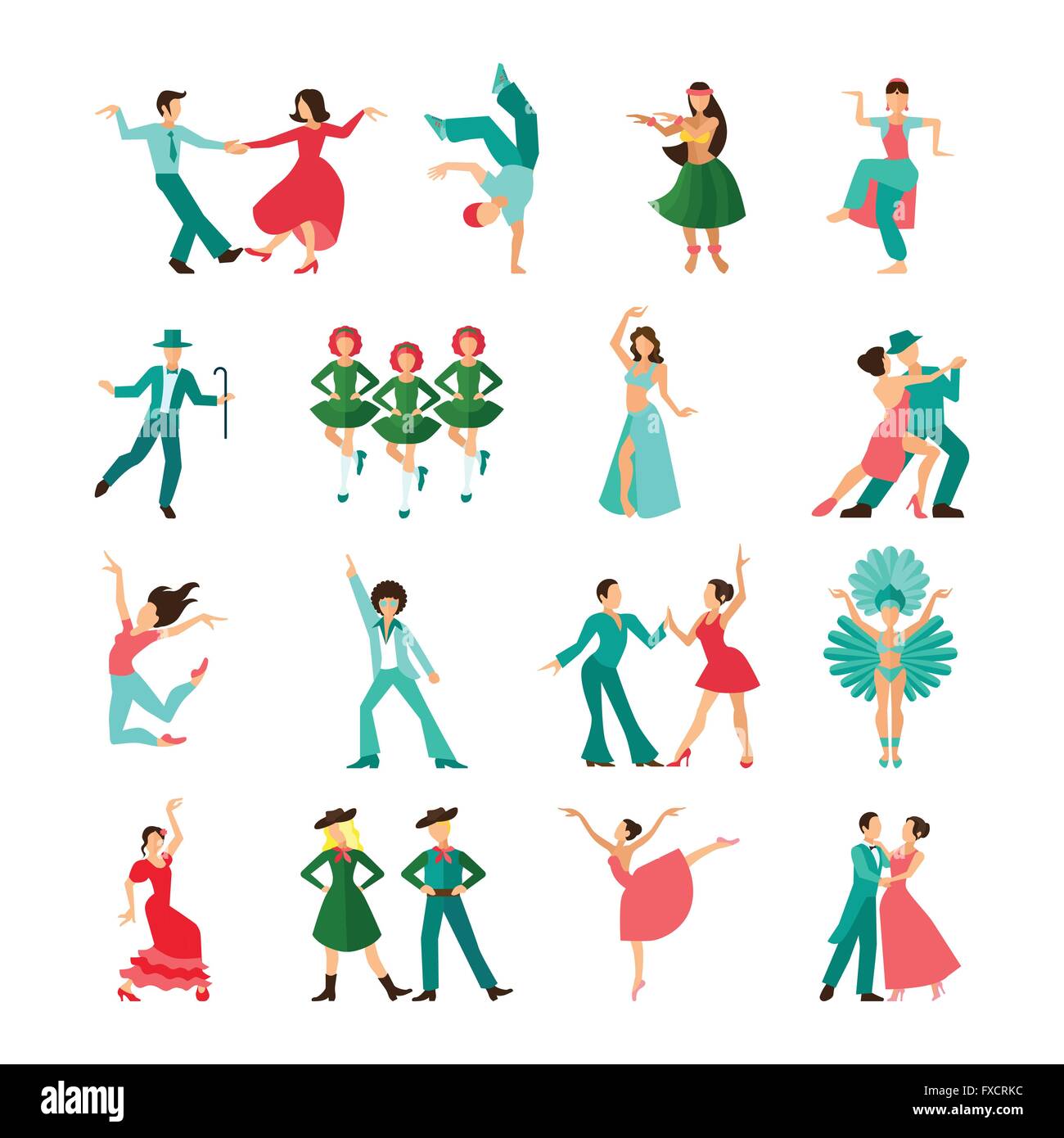 Various style dancing man icons Stock Vector Image & Art - Alamy