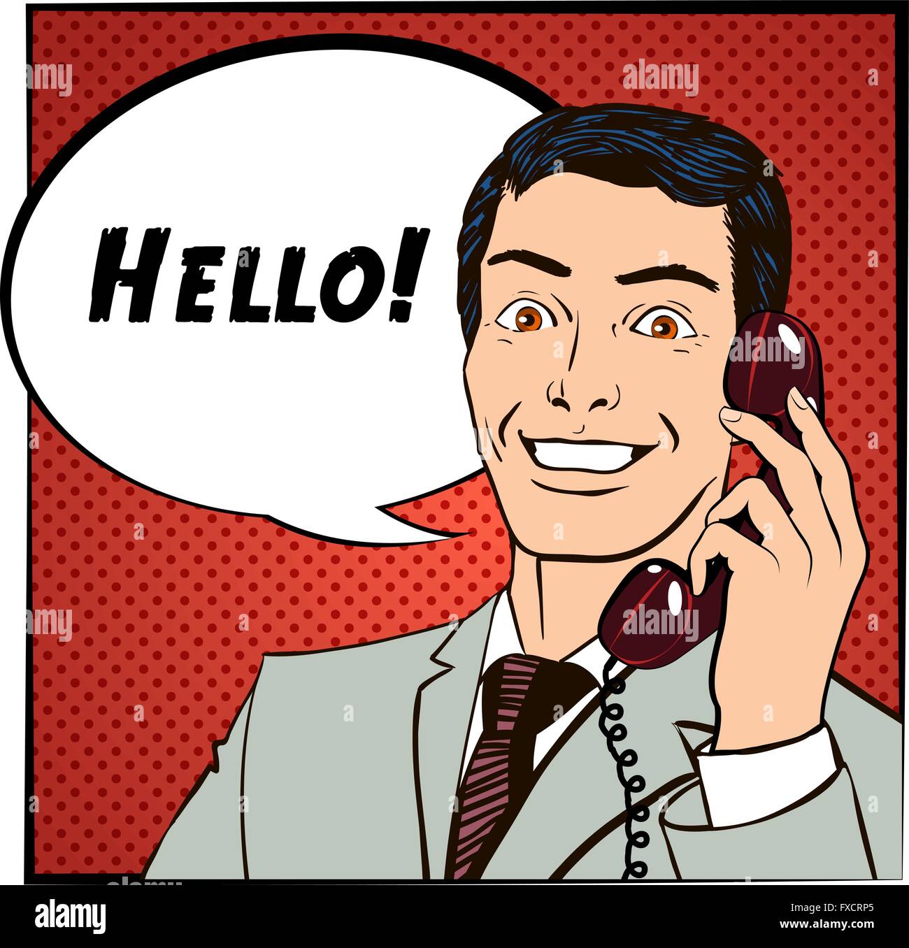 Comics Man Color Illustration Stock Vector Image & Art - Alamy