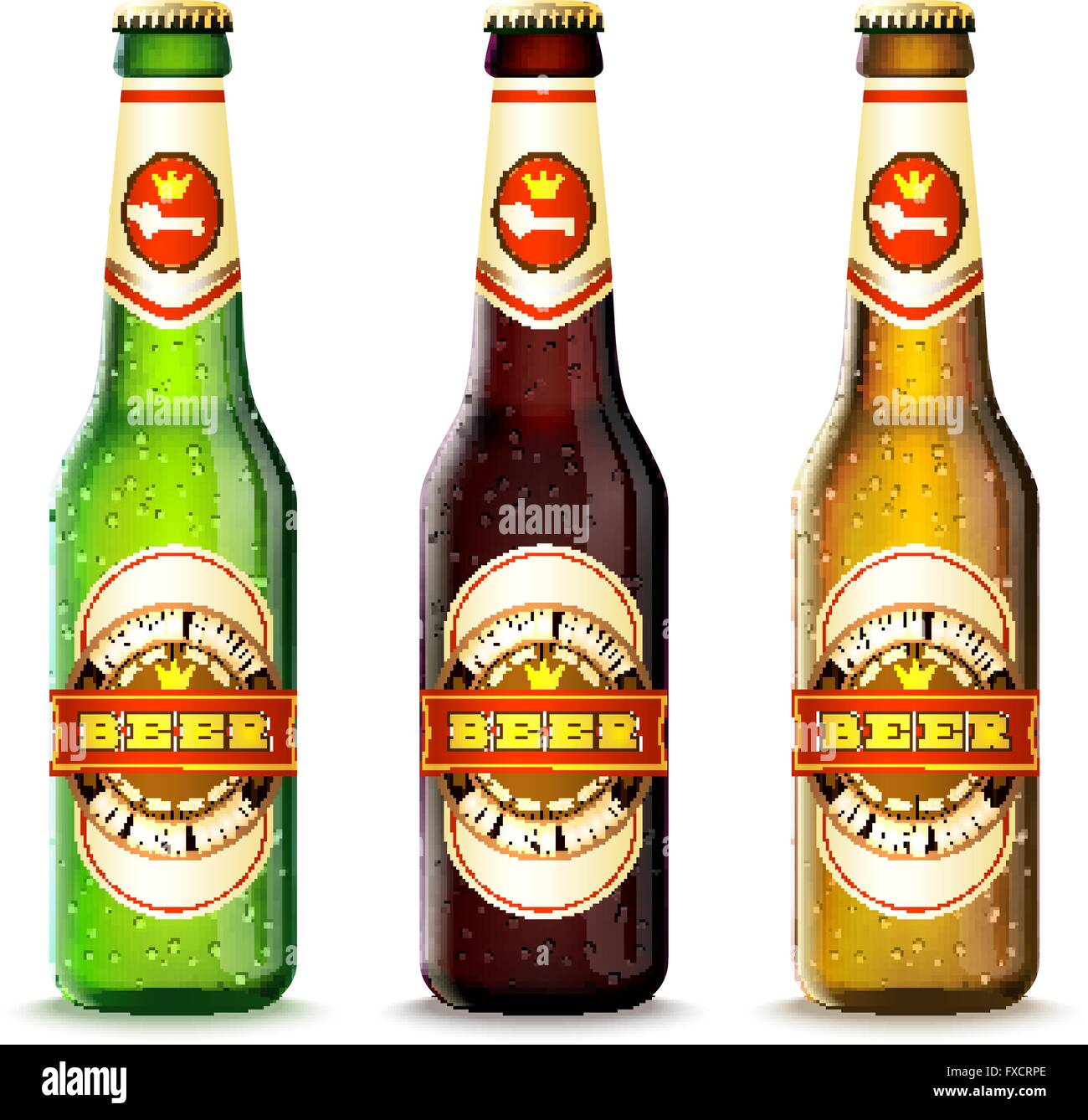 Beer Bottles Set Stock Vector Image & Art - Alamy