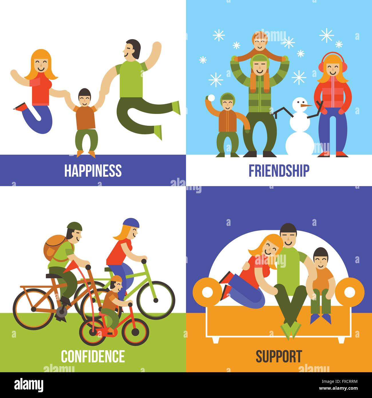 Family Design Concept Stock Vector Image & Art - Alamy