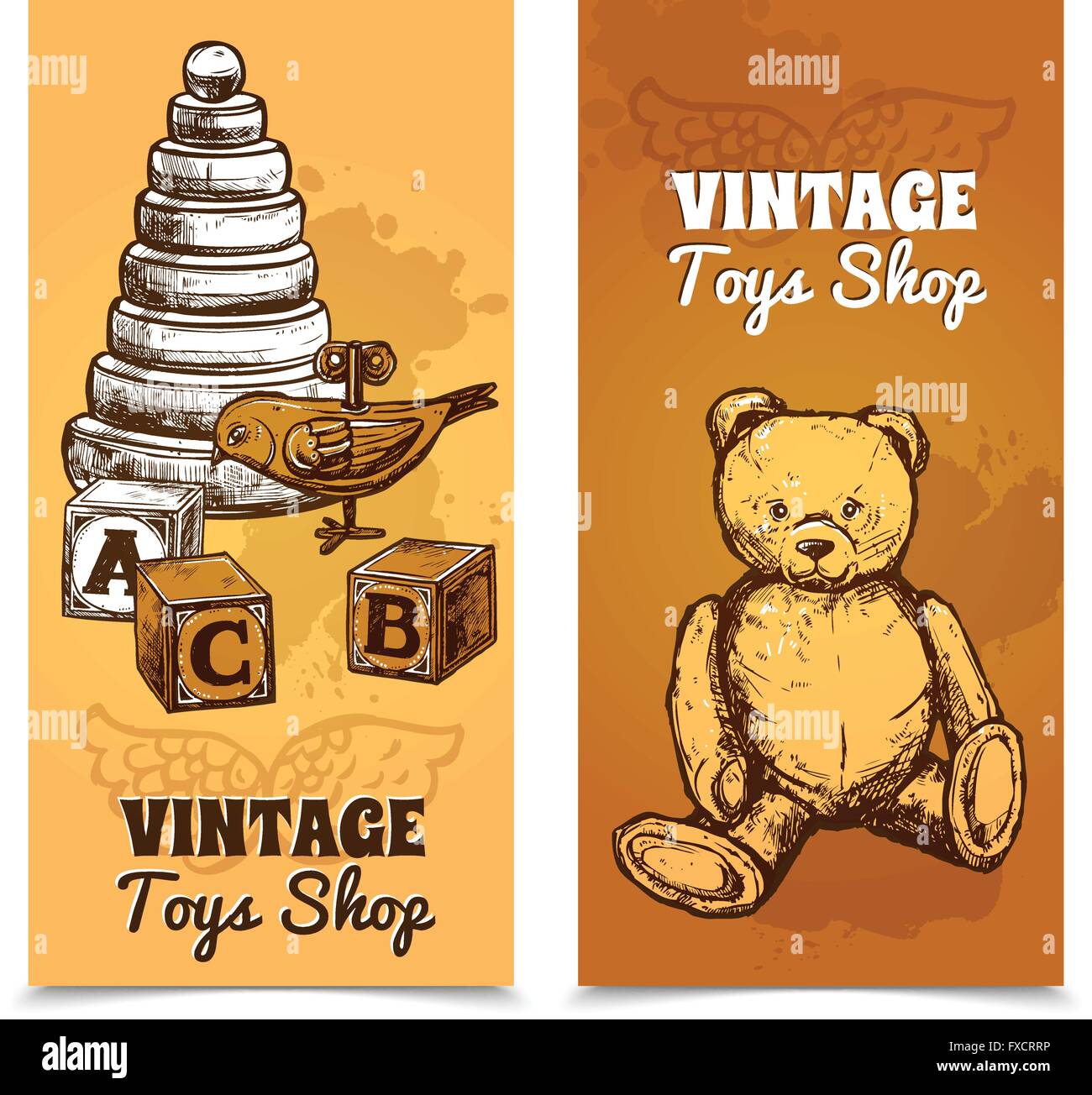 Toy Banner Set Stock Vector Image & Art - Alamy