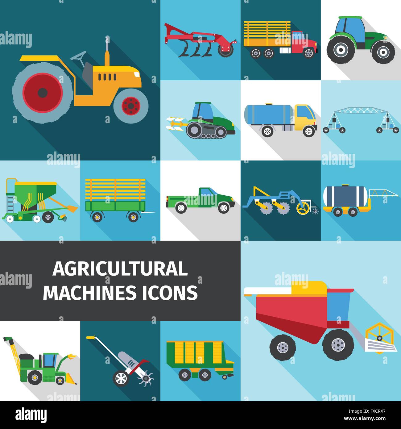 Tractor and spreader Stock Vector Images - Alamy