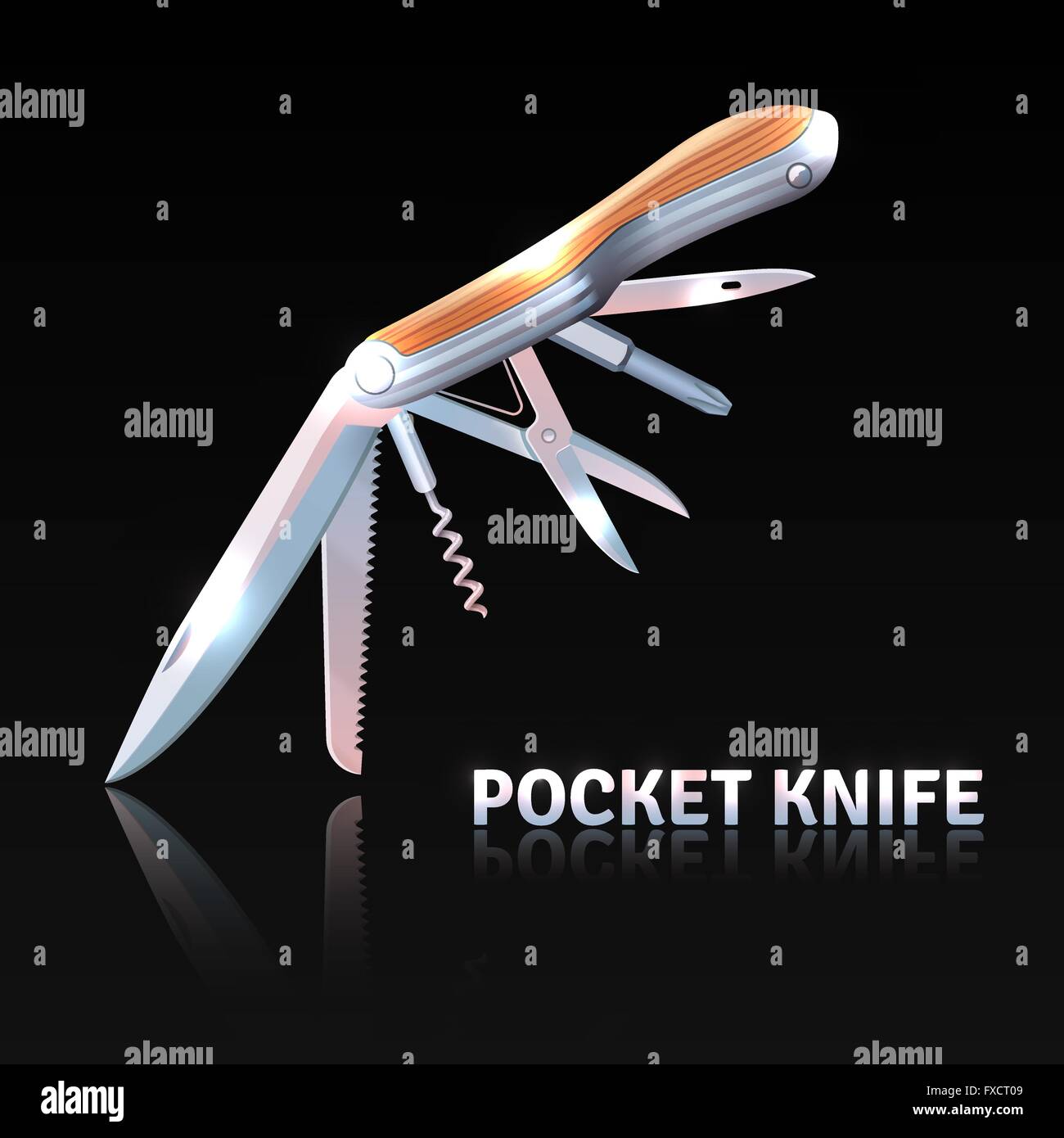 Pocket Knife Background Stock Vector Image & Art - Alamy