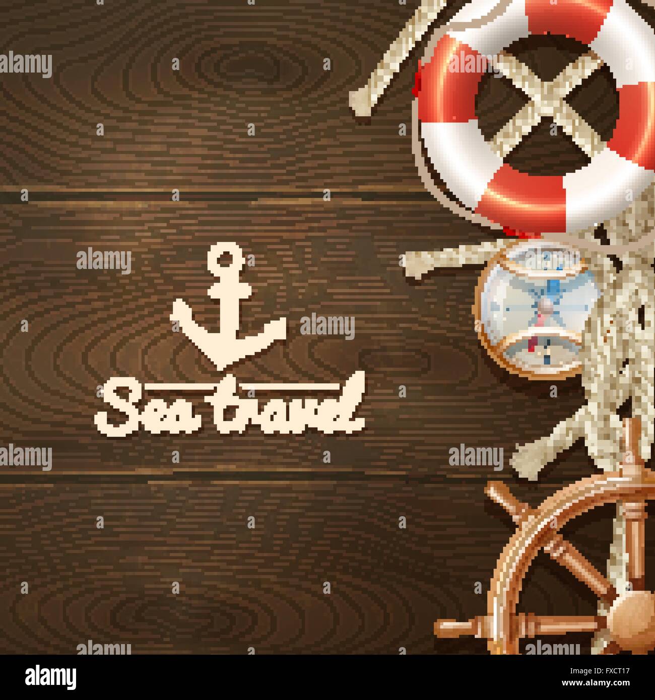 Sea Travel Background Stock Vector Image & Art - Alamy