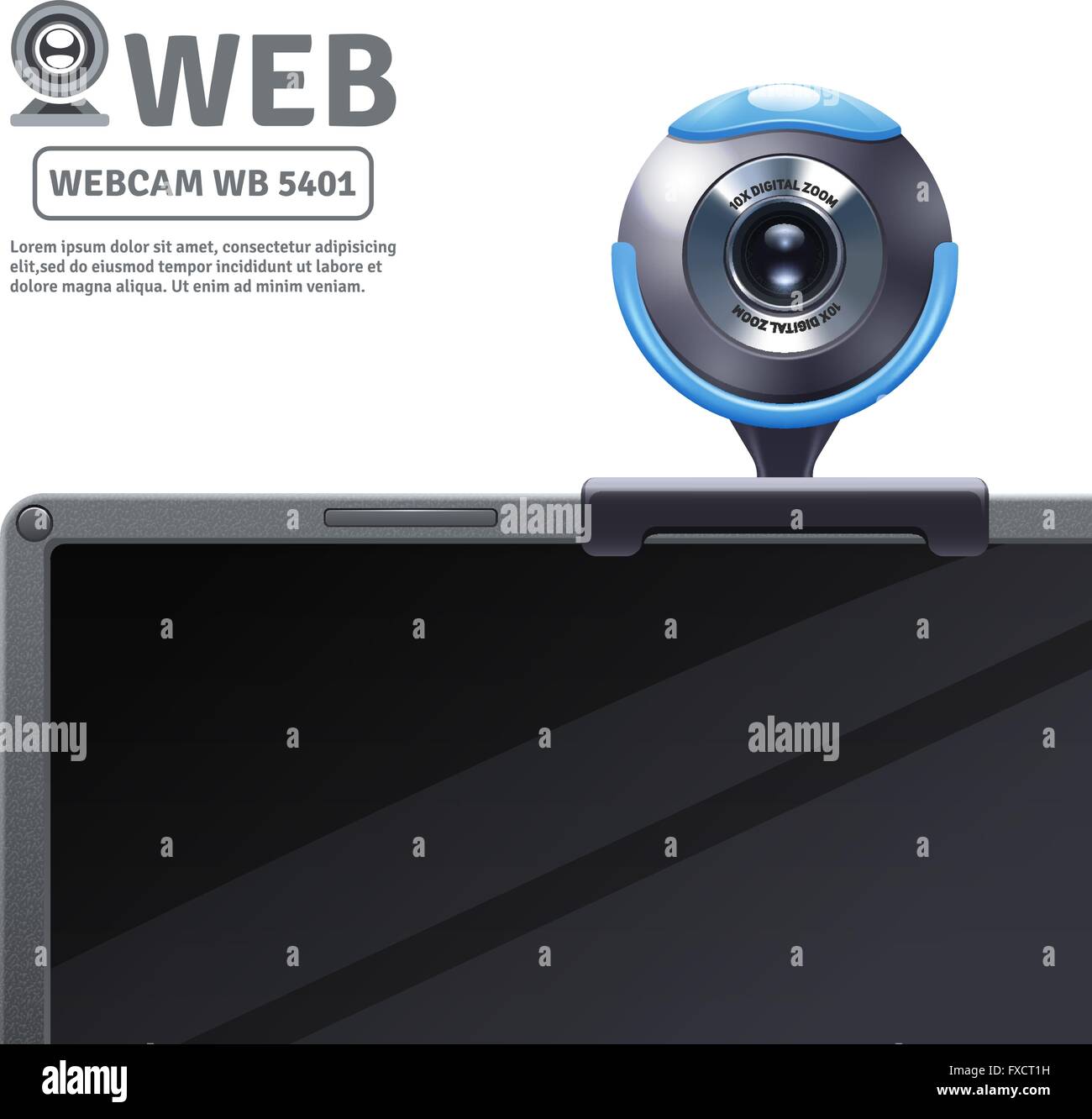 Webcam model Stock Vector Images - Alamy