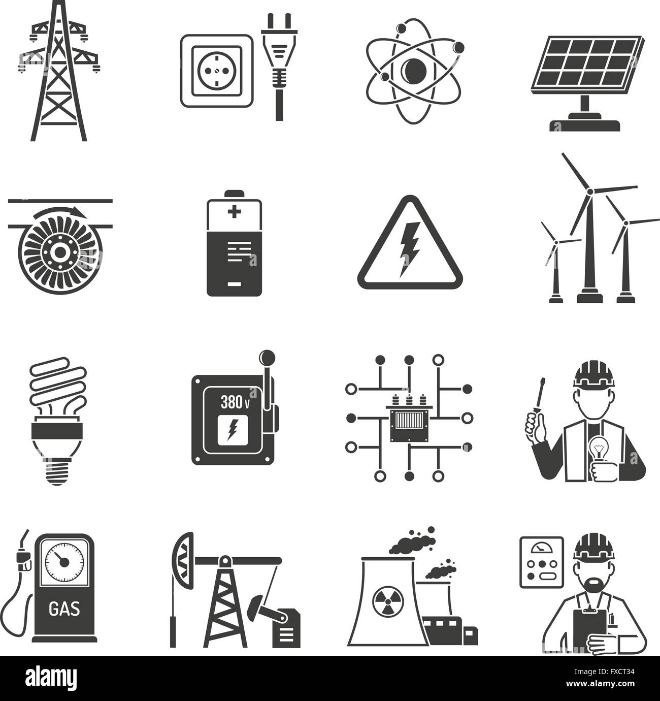 Hydropower black Stock Vector Images - Alamy