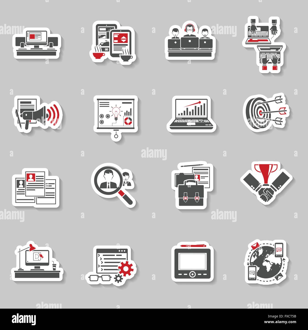 Freelance concept stickers collection Stock Vector Image & Art - Alamy