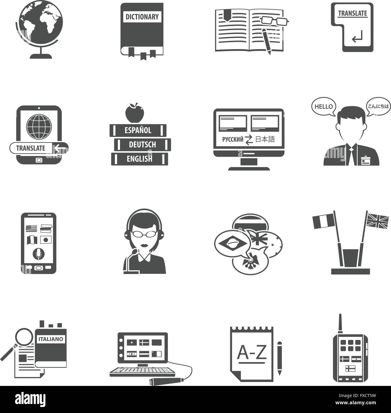 Multilanguage sign hi-res stock photography and images - Alamy