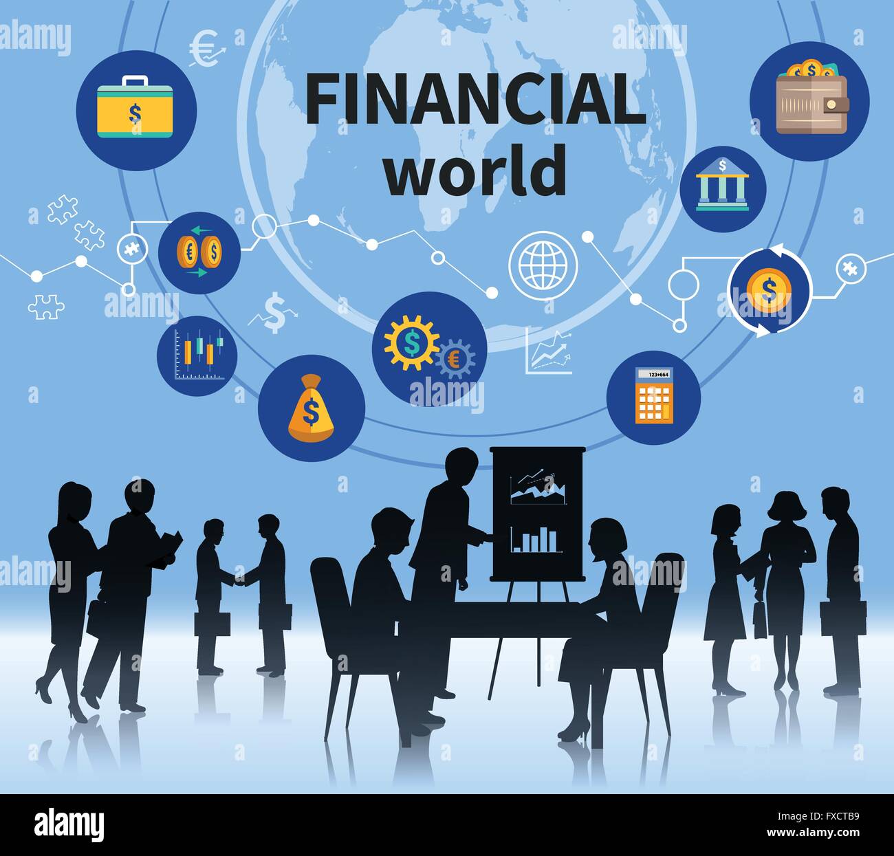 Graphic composition business figures Stock Vector Images - Alamy