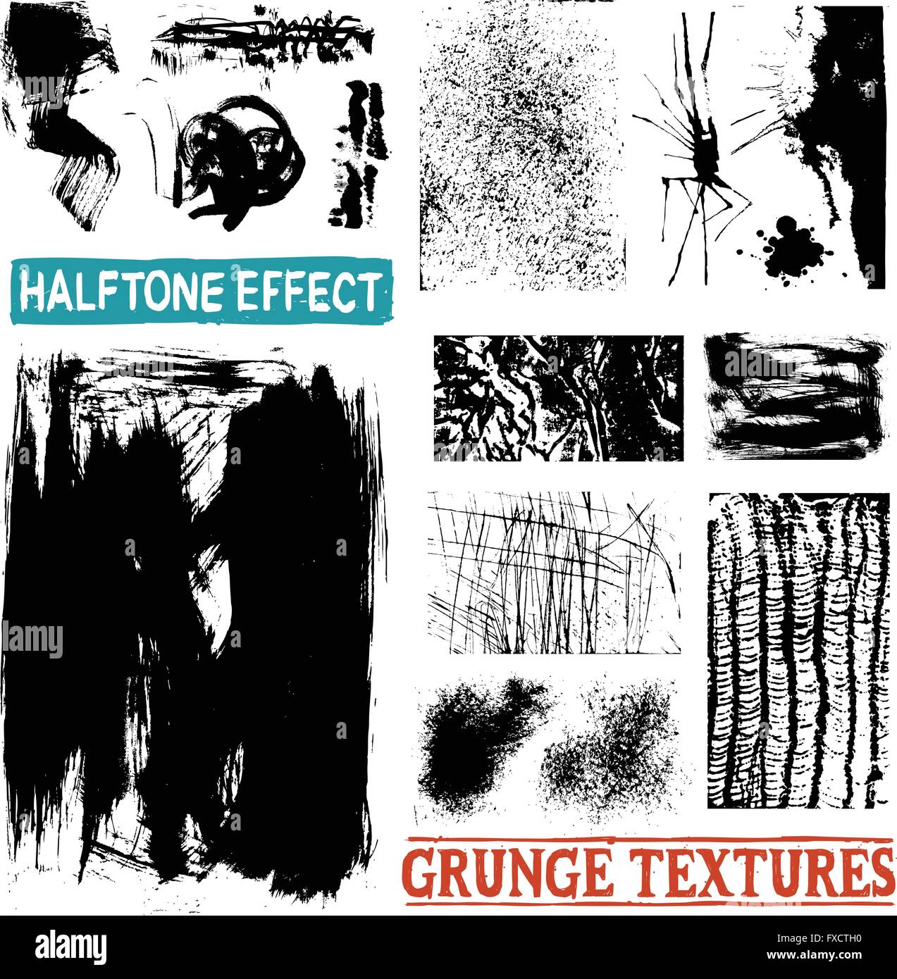 Grunge Halftone Drawing Textures Stock Vector Image & Art - Alamy