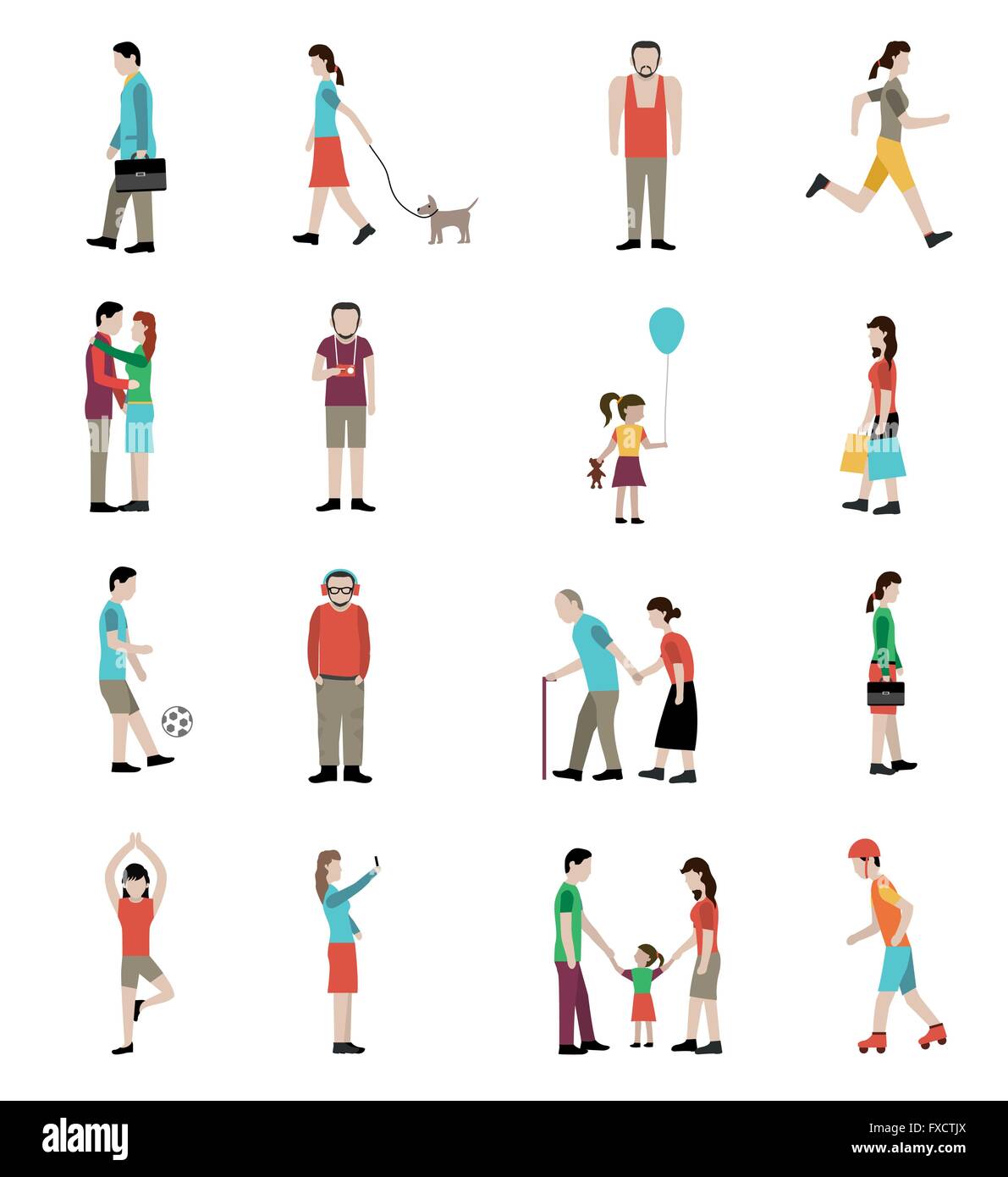 Lifestyle photo people in Stock Vector Images - Alamy