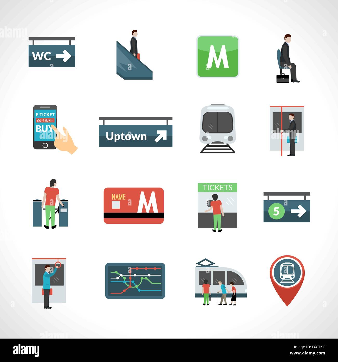 Subway light sign Stock Vector Images - Alamy