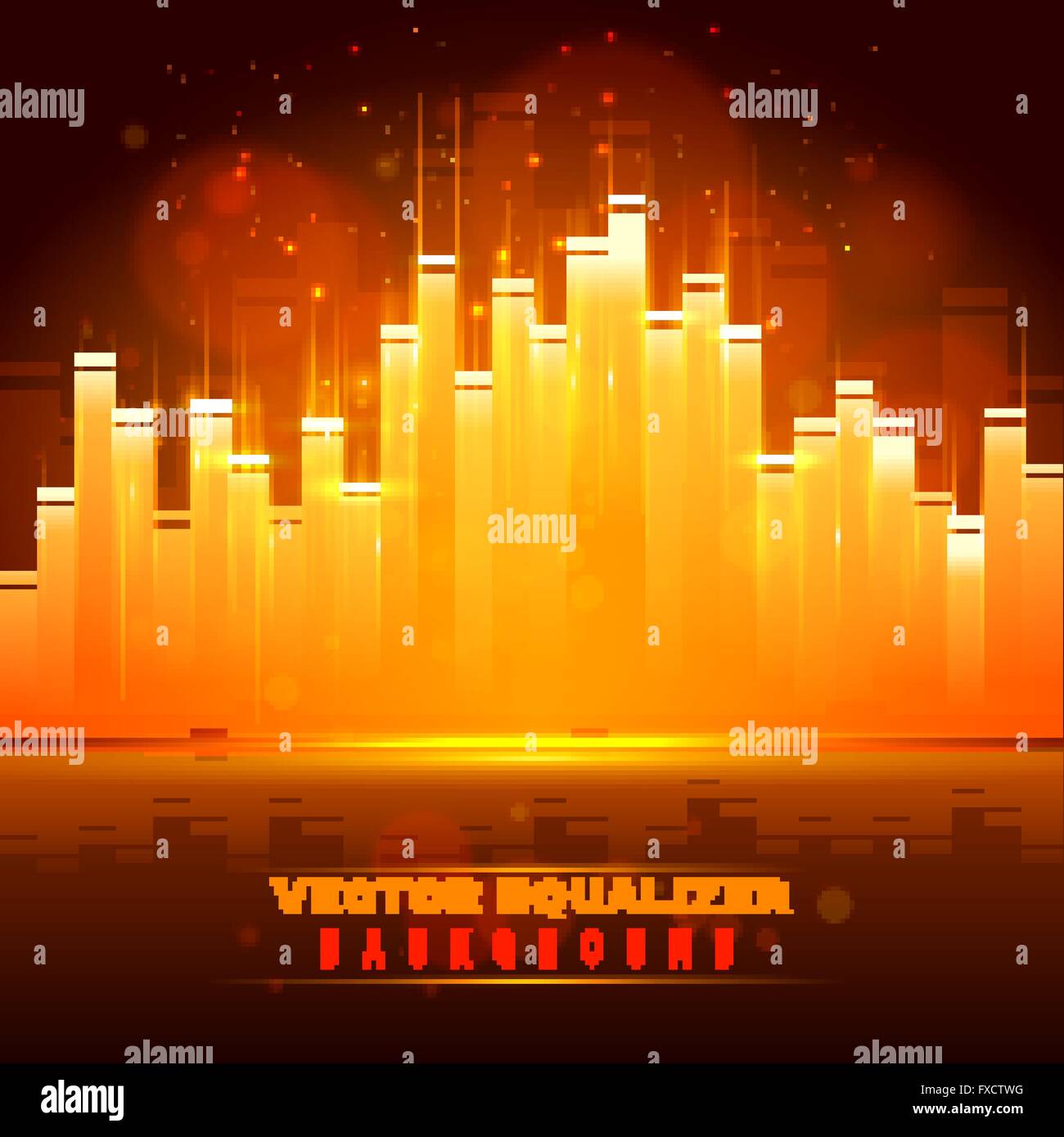 Equalizer wave light background poster Stock Vector Image & Art - Alamy