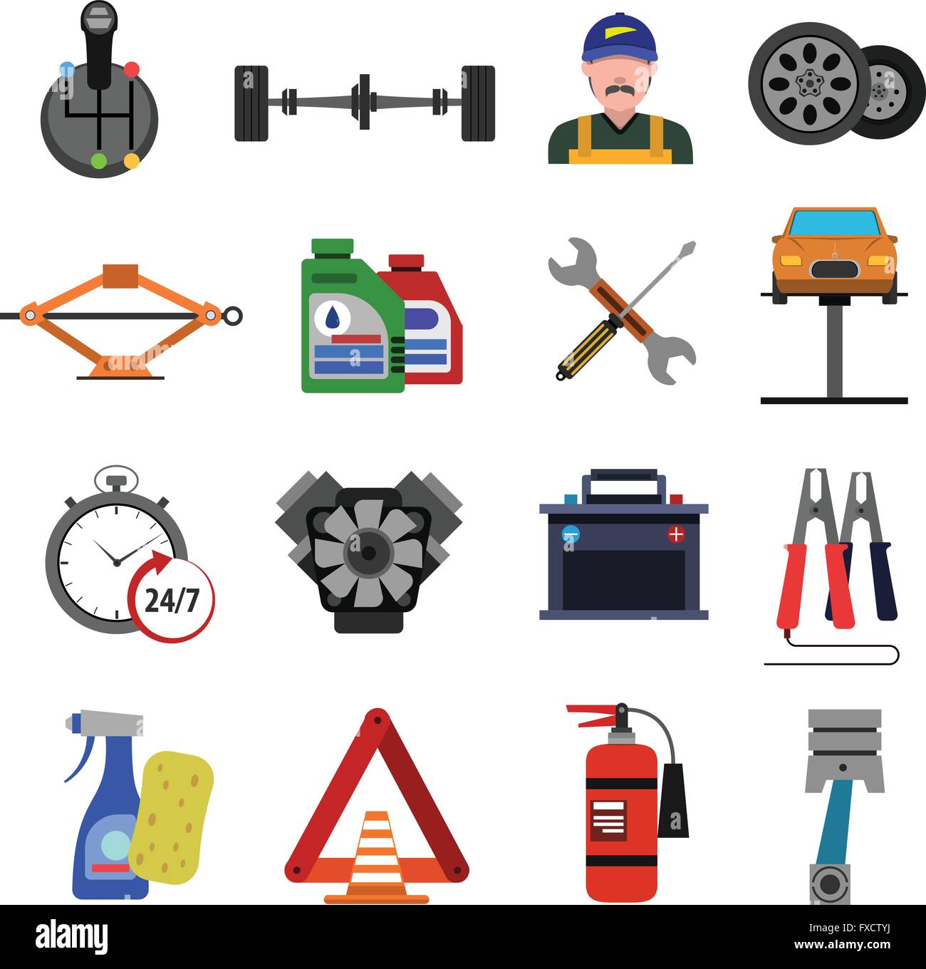 Car cleaning set Stock Vector Images - Alamy