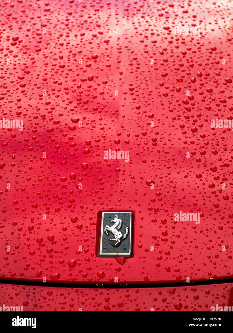 Ferrari in the rain Stock Photo - Alamy